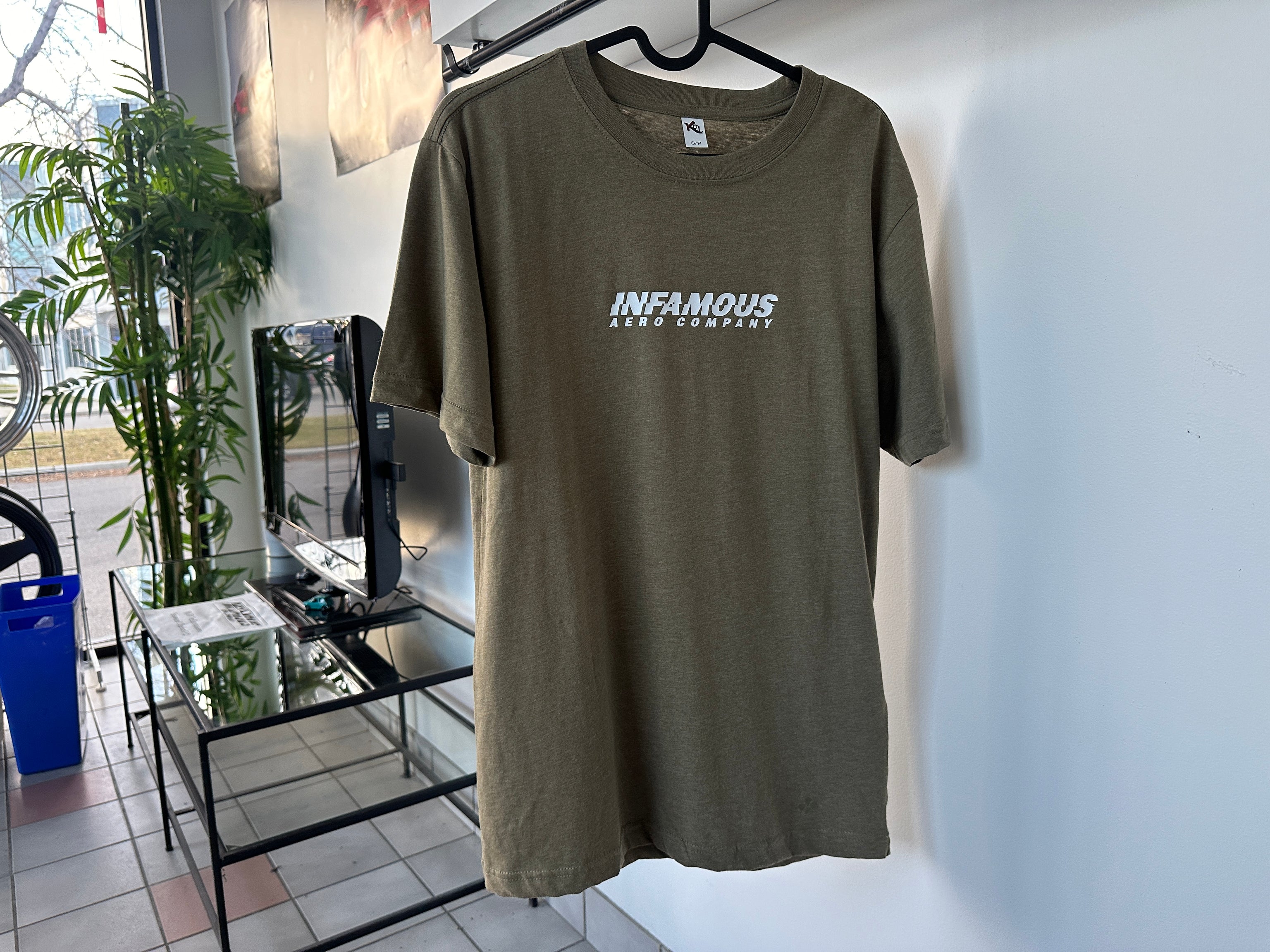 "Infamous Worldwide" Shirt - Green (Size Small)– Infamous Aero