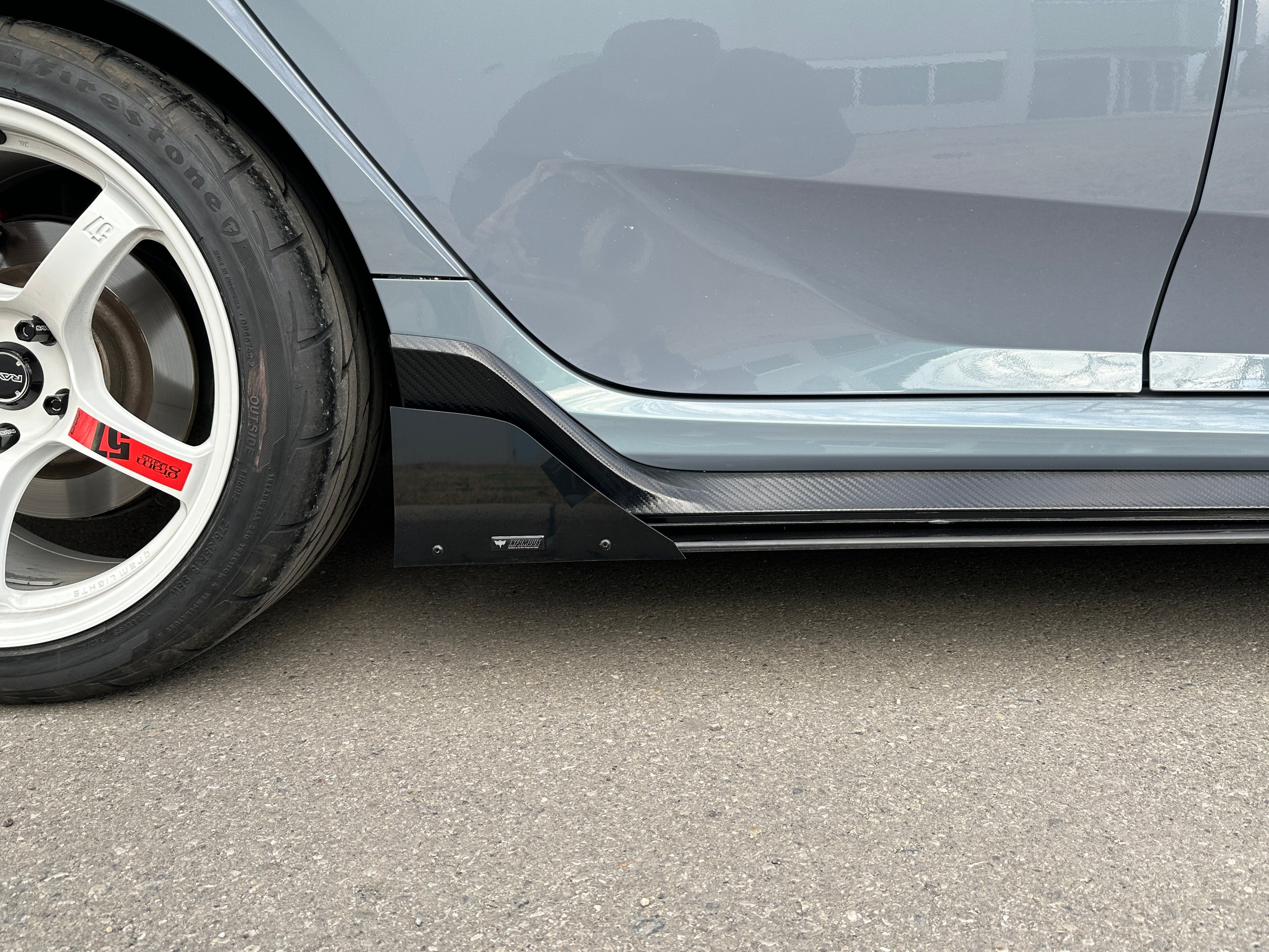 Honda Civic Type R Side Skirt Extensions [FK8] (2017-2021)– Infamous Aero