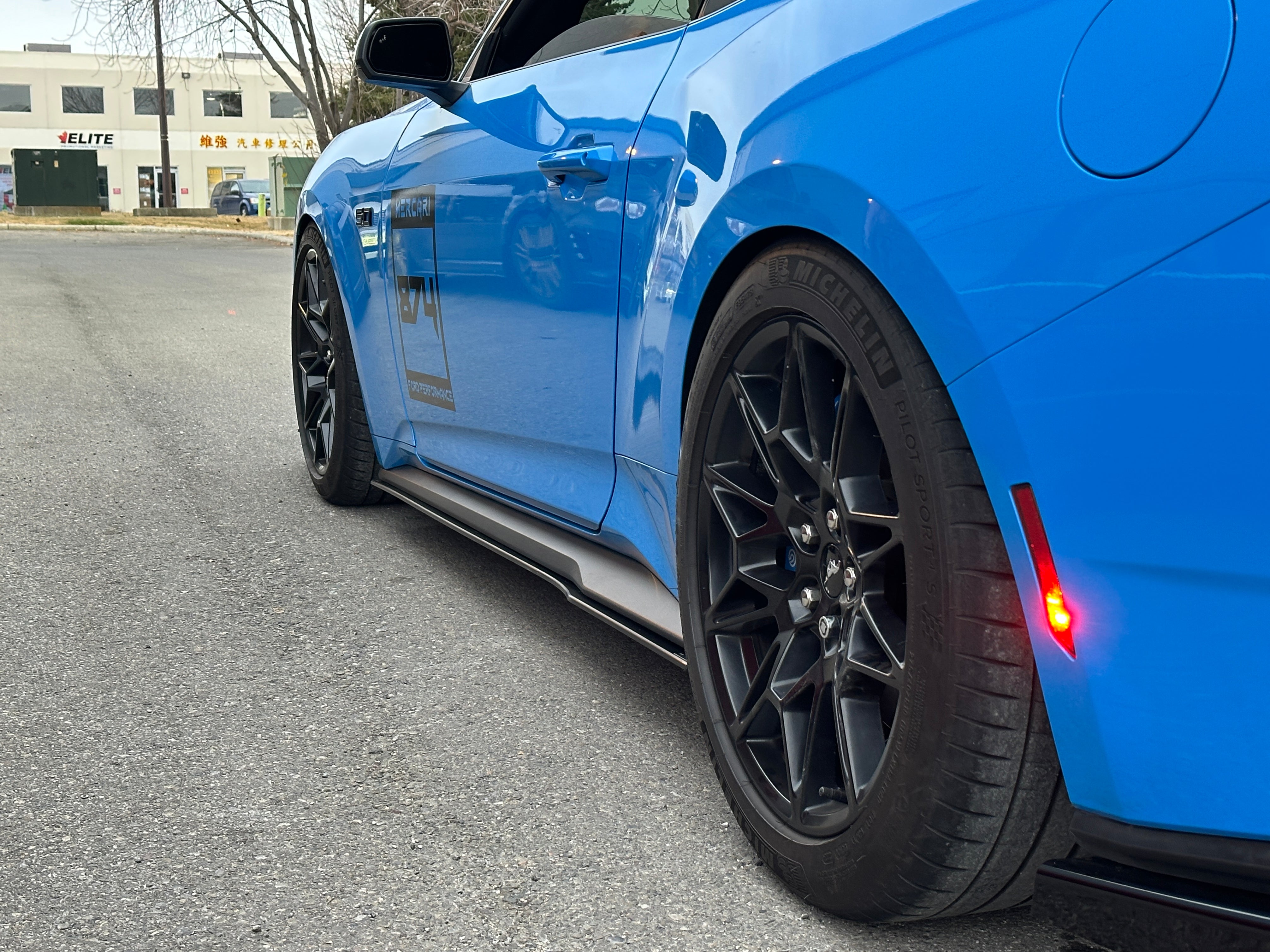 Ford Mustang Side Skirt Extensions [S650] (2024+)– Infamous Aero