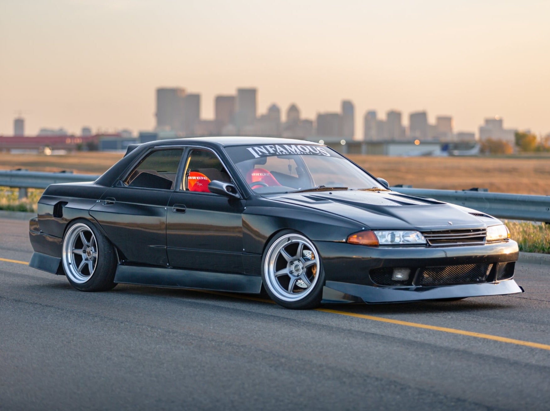Nissan Skyline Widebody Kit [R32 Sedan] (1989-1994)– Infamous Aero