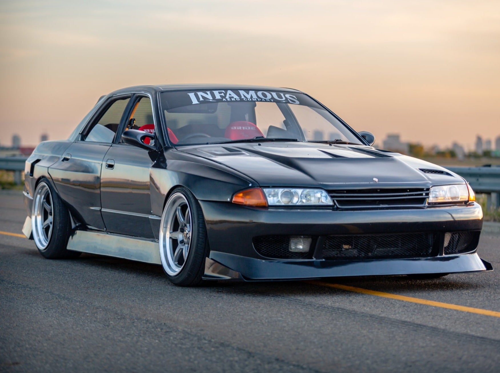 Nissan Skyline Widebody Kit [R32 Sedan] (1989-1994)– Infamous Aero
